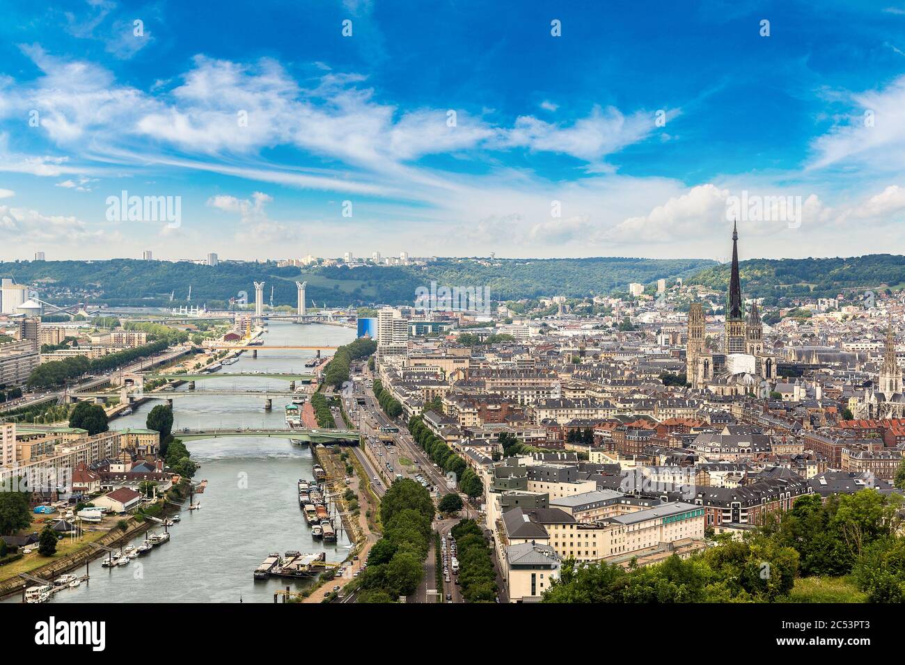 Rouen france europe panoramic view hi-res stock photography and images ...