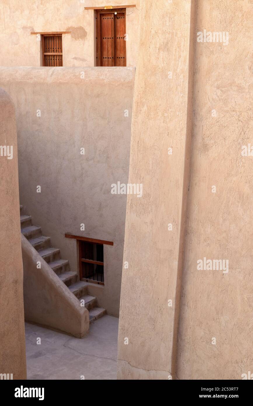 Fortress, fort, clay fortress, stairs Stock Photo - Alamy
