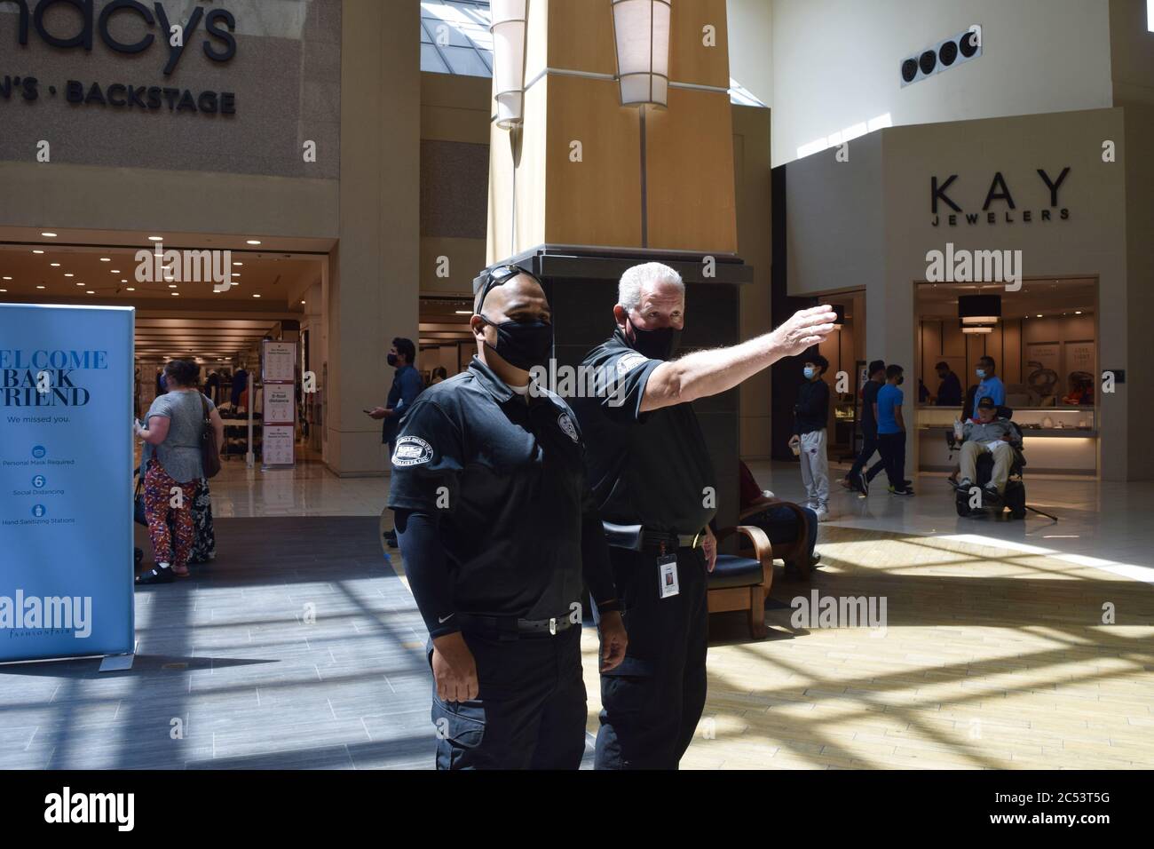 FRESNO, UNITED STATES - Jun 08, 2020: A photo of Two Police Officers in ...