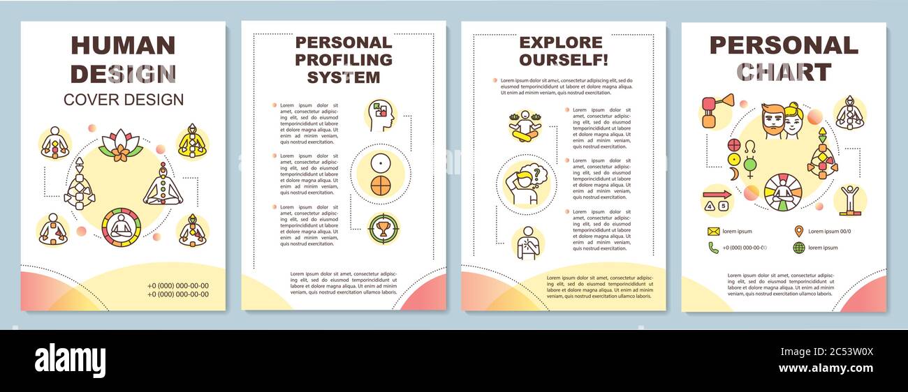 Human design brochure template Stock Vector Image & Art - Alamy