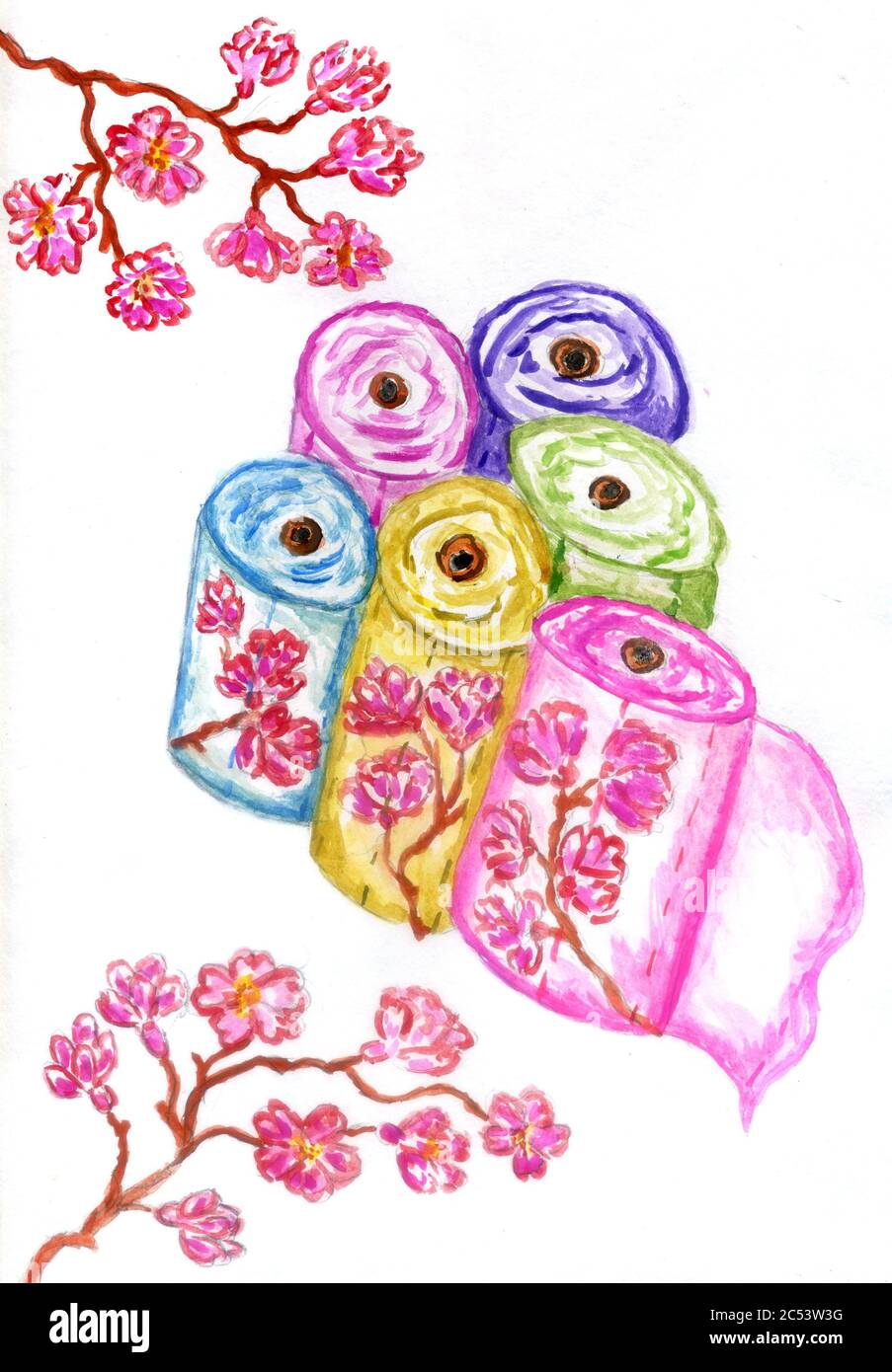 Decorative toilet paper hi-res stock photography and images - Alamy