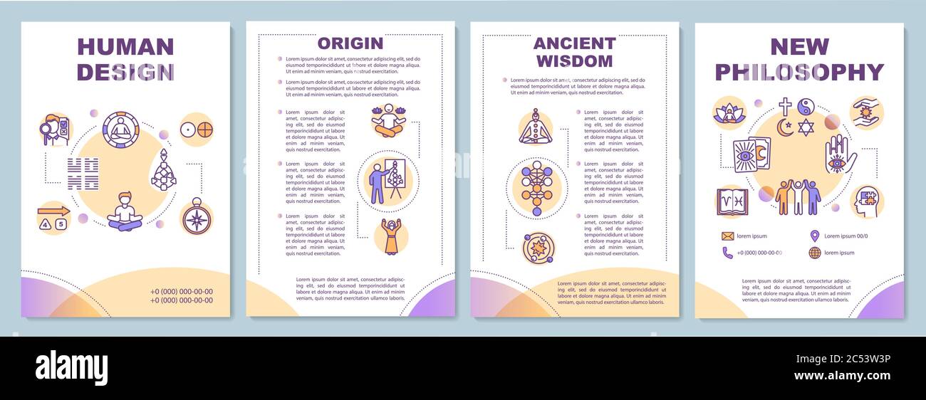 New philosophy brochure template Stock Vector Image & Art - Alamy