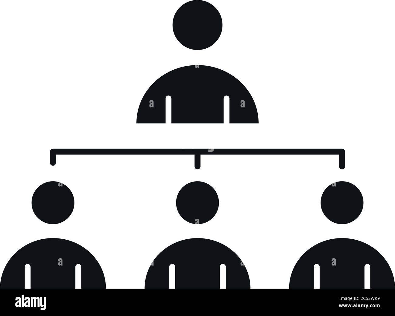 organization chart business businesspeople management developing ...