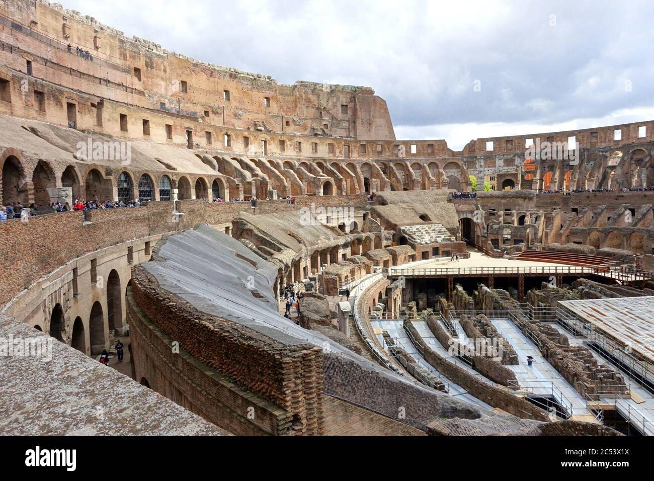 Interior of the Colosseum - Rome, Italy Stock Photo - Alamy