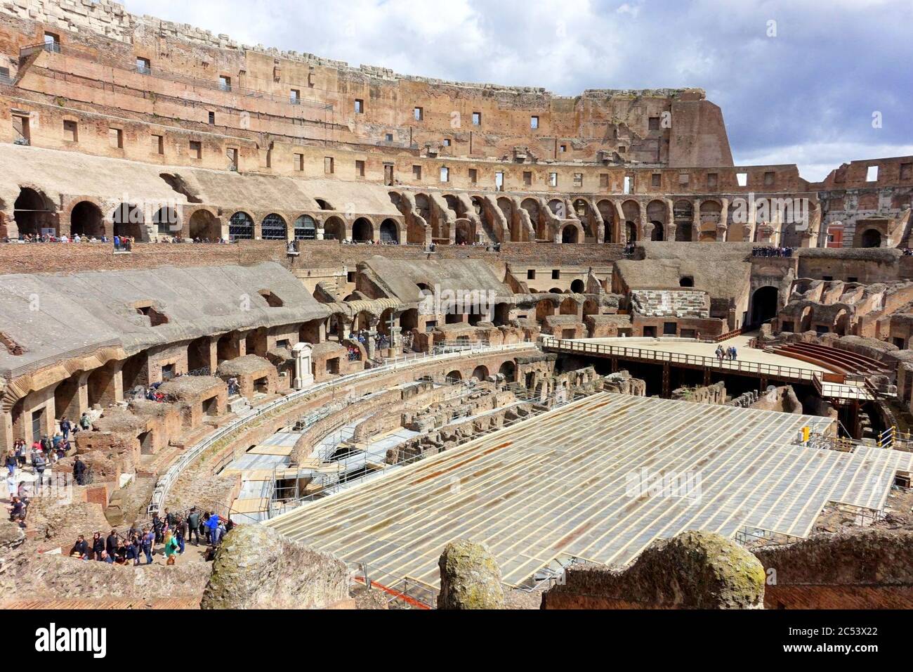 Interior of the Colosseum - Rome, Italy Stock Photo - Alamy
