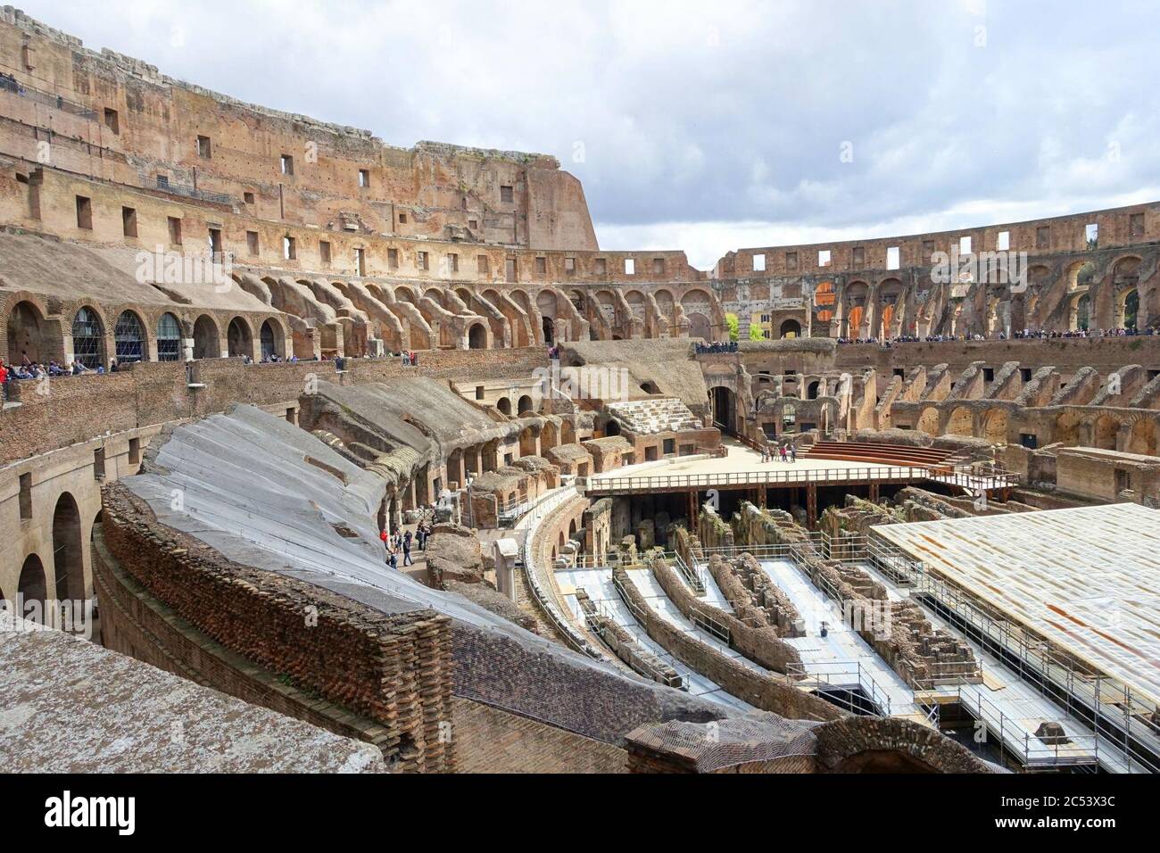 Interior of the Colosseum - Rome, Italy Stock Photo - Alamy