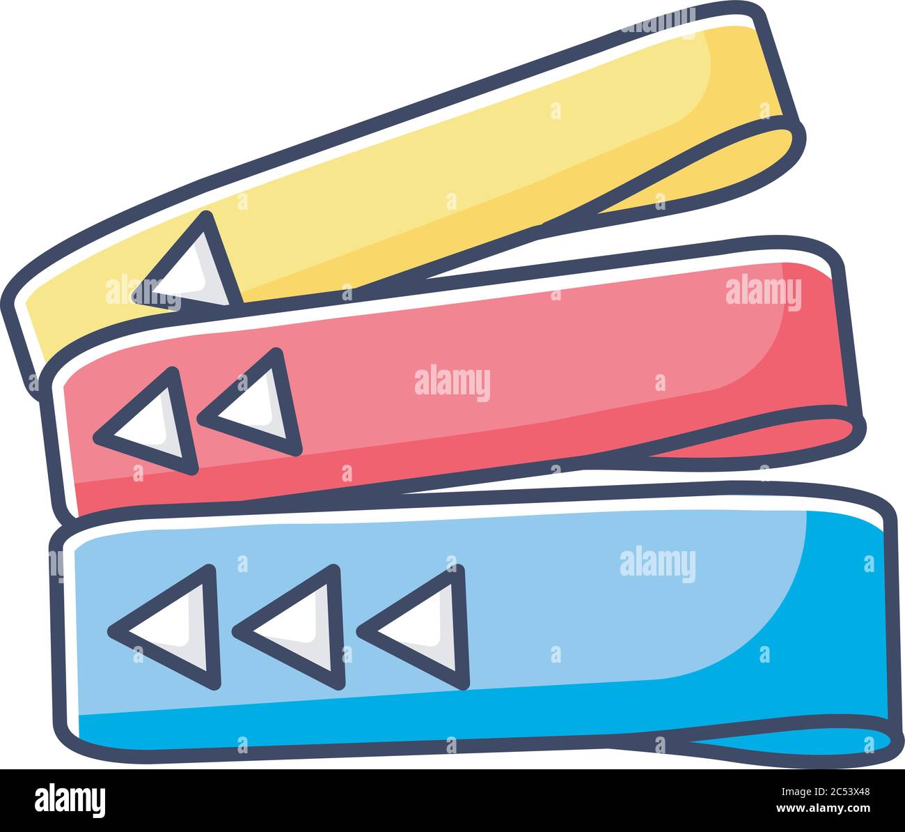 Resistance bands RGB color icon Stock Vector Image & Art - Alamy