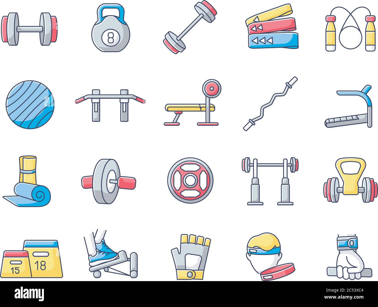 Home gymnasium Stock Vector Images - Alamy