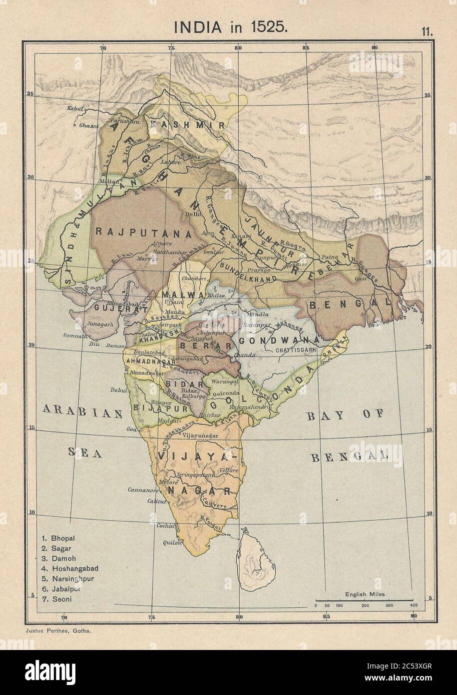 India in 1525 Joppen Hi Def Stock Photo - Alamy