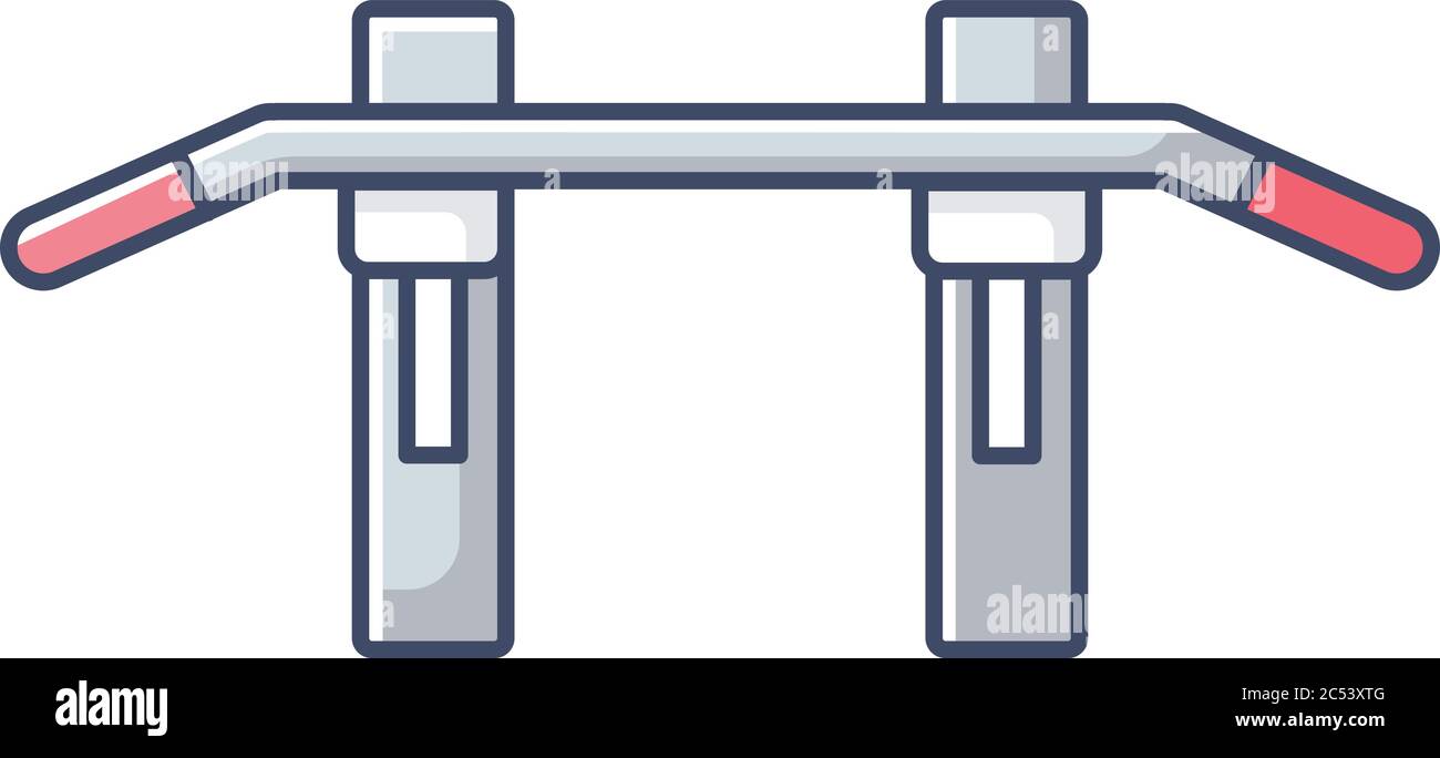 Pull up bar RGB color icon Stock Vector Image & Art - Alamy
