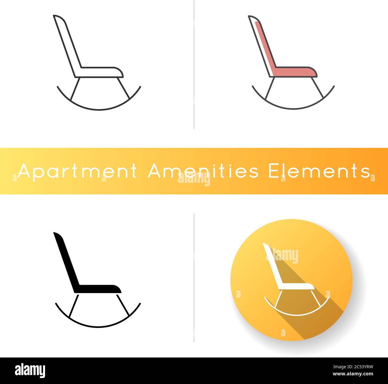 Rocking chair icon Stock Vector Image & Art - Alamy