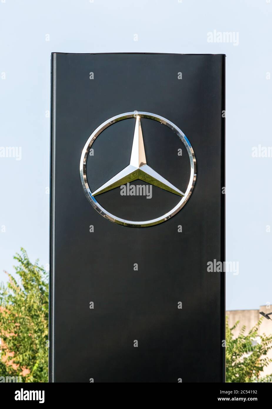 Bucharest/Romania - 06.13.2020: Mercedes-Benz signor logo at the ...