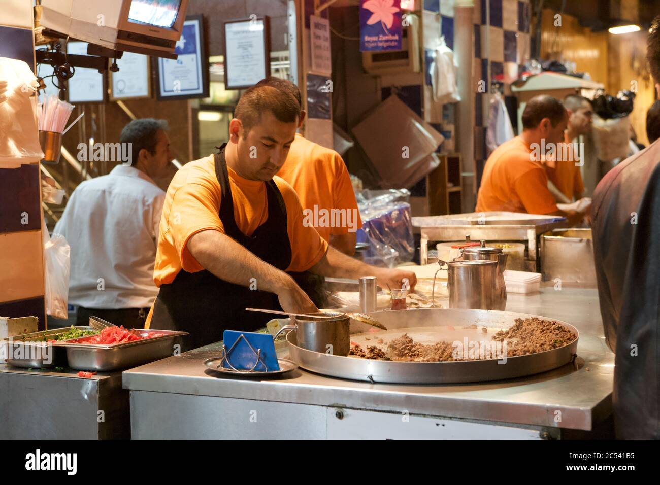 Istanbul: fast food Taksim Square Stock Photo - Alamy