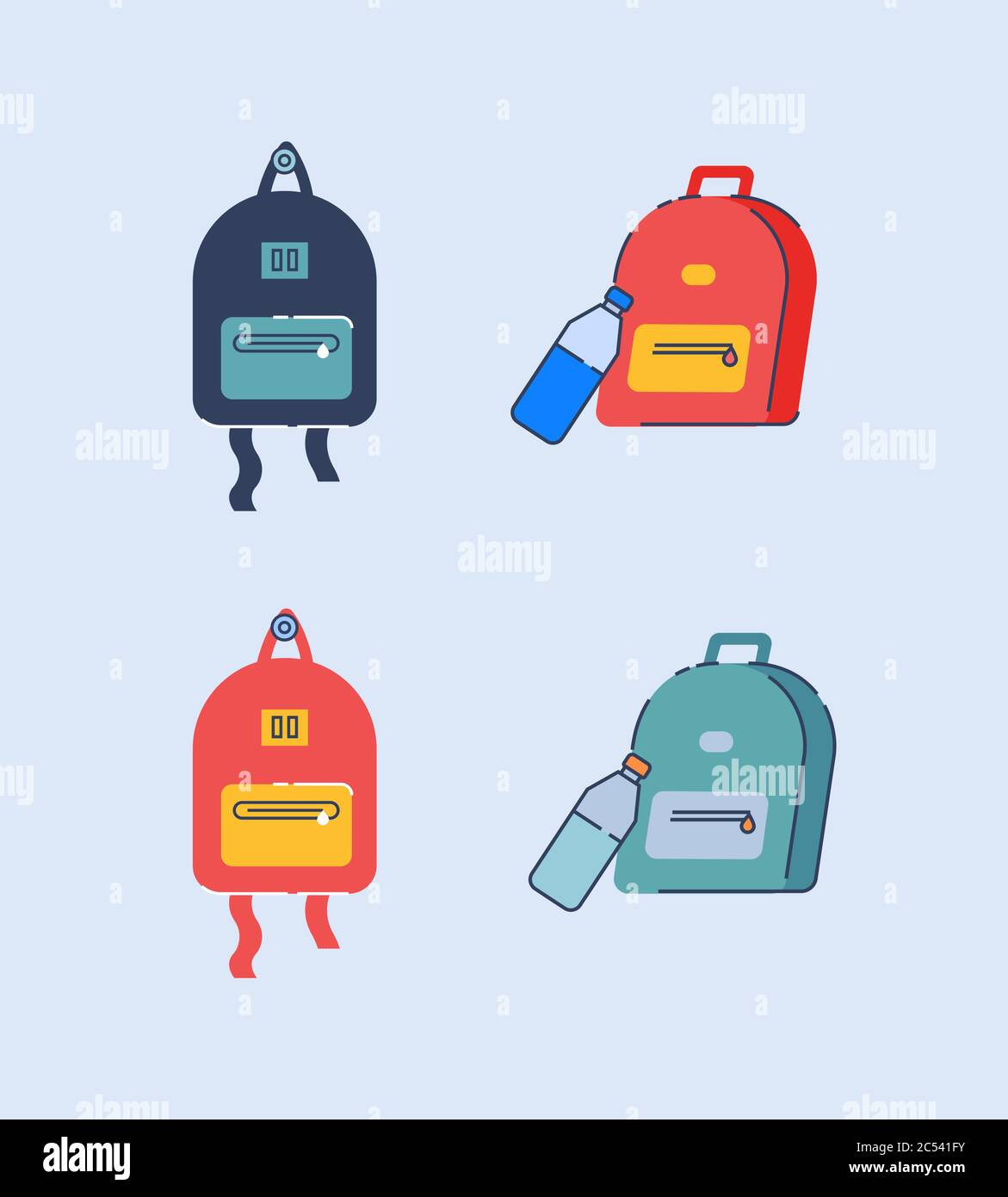 Rucksack cartoon hi-res stock photography and images - Alamy