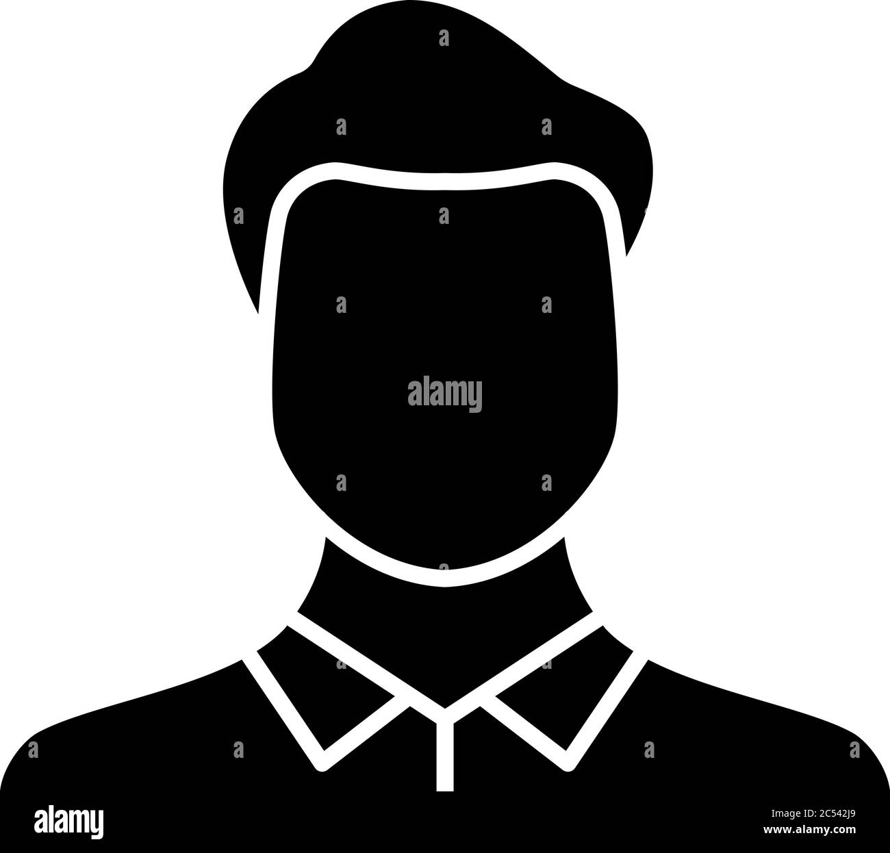 Male avatar solid icon Stock Vector Images - Alamy