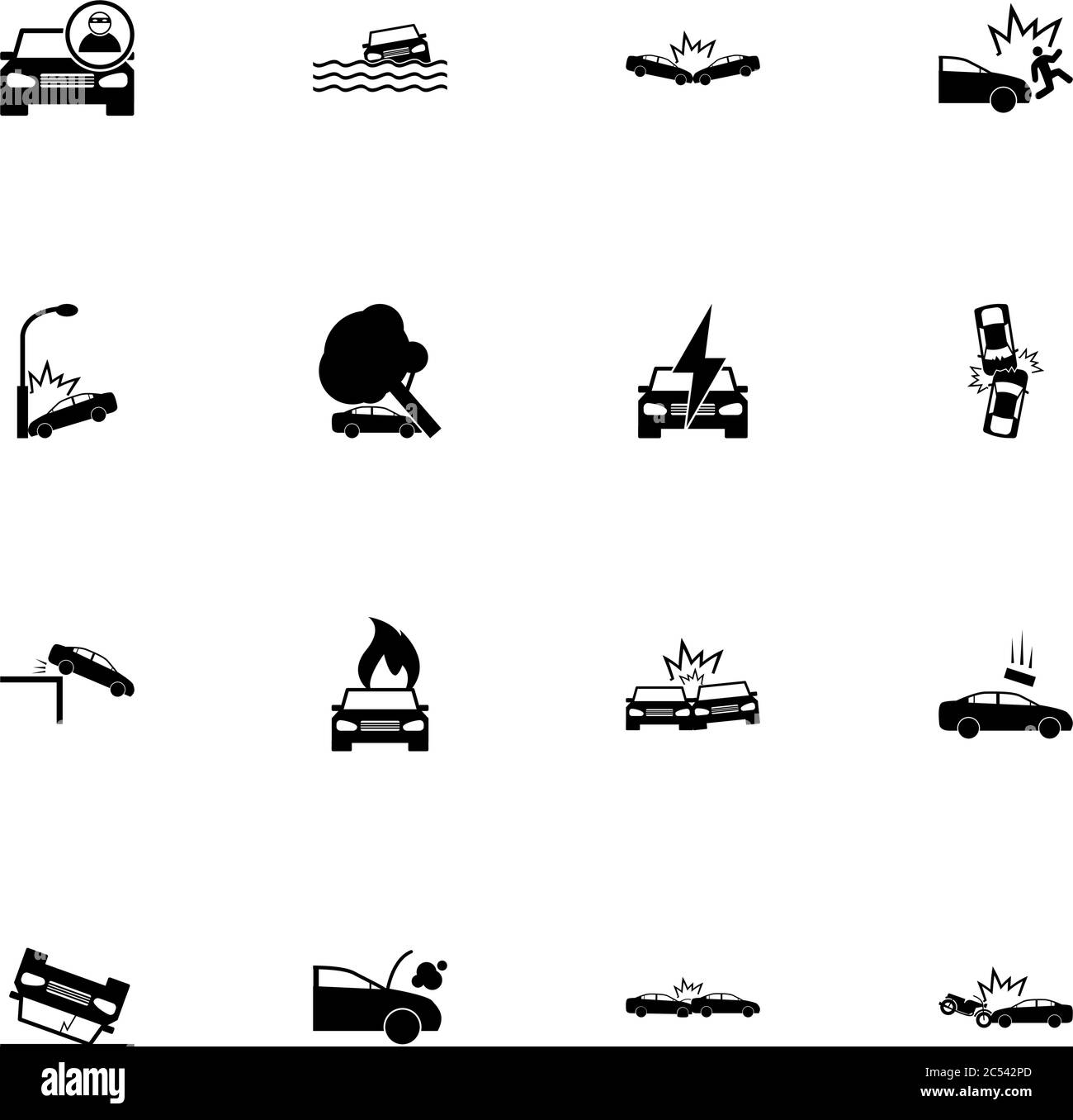 Car Crashes icon - Expand to any size - Change to any colour. Perfect ...