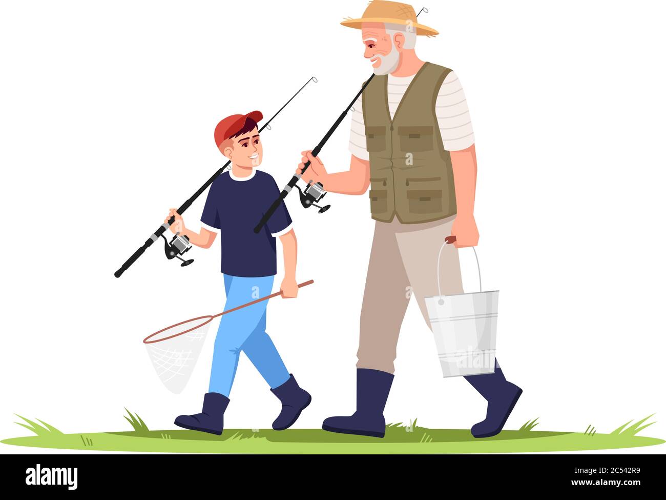 Family Fishing Clipart