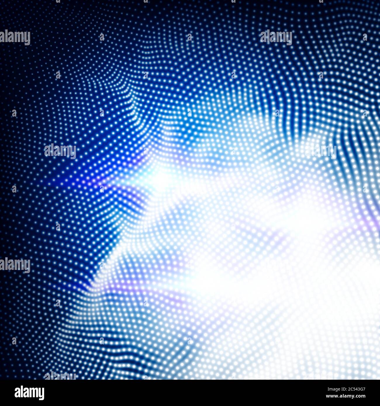 Abstract technology pattern with multiple dot particles. Colorful space ...