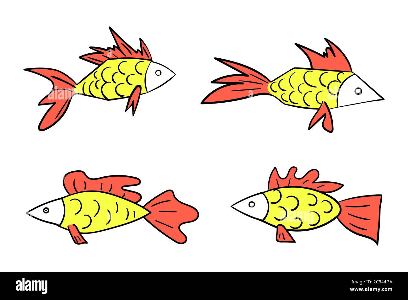 Cartoon red fish hi-res stock photography and images - Alamy