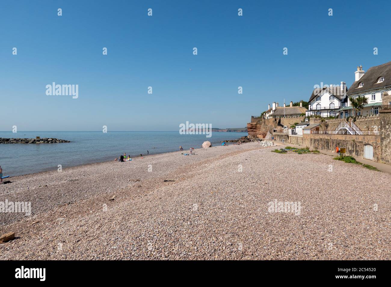 The beech and seafront, Sidmouth, Devon Stock Photo - Alamy