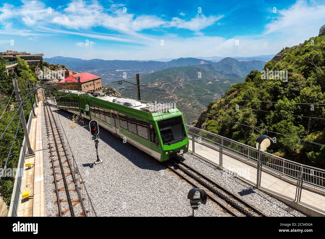 Cog railway monserrat monastery hi-res stock photography and images - Alamy