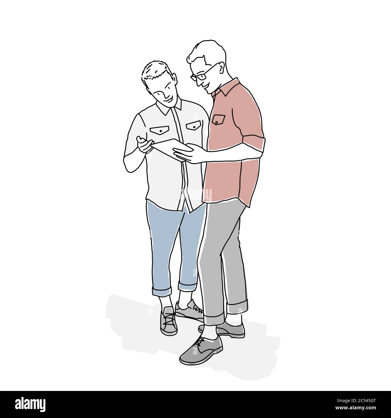 Discussing vector vectors hi-res stock photography and images - Alamy