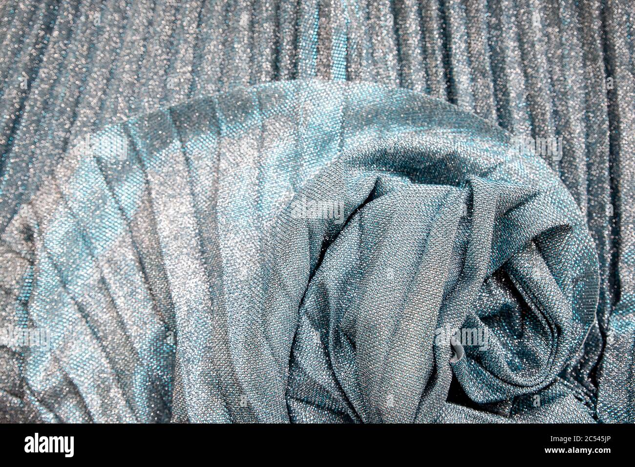 Metal glitter silver cloth background, close up. Trendy Metallic grey ...