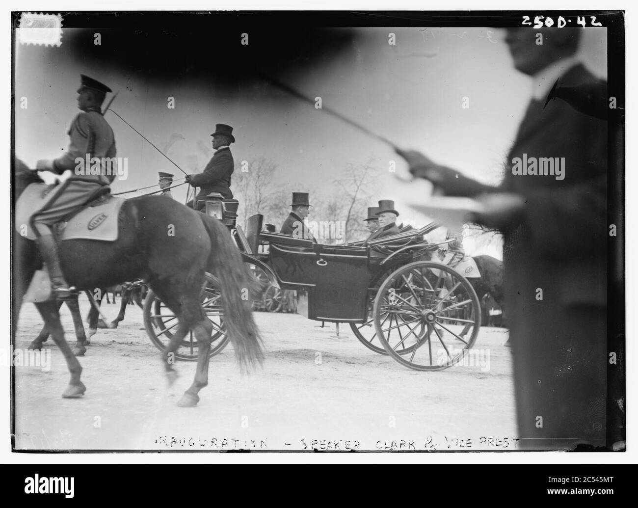 Inauguration - Speaker Clark & Vice Pres't (Marshall Stock Photo - Alamy