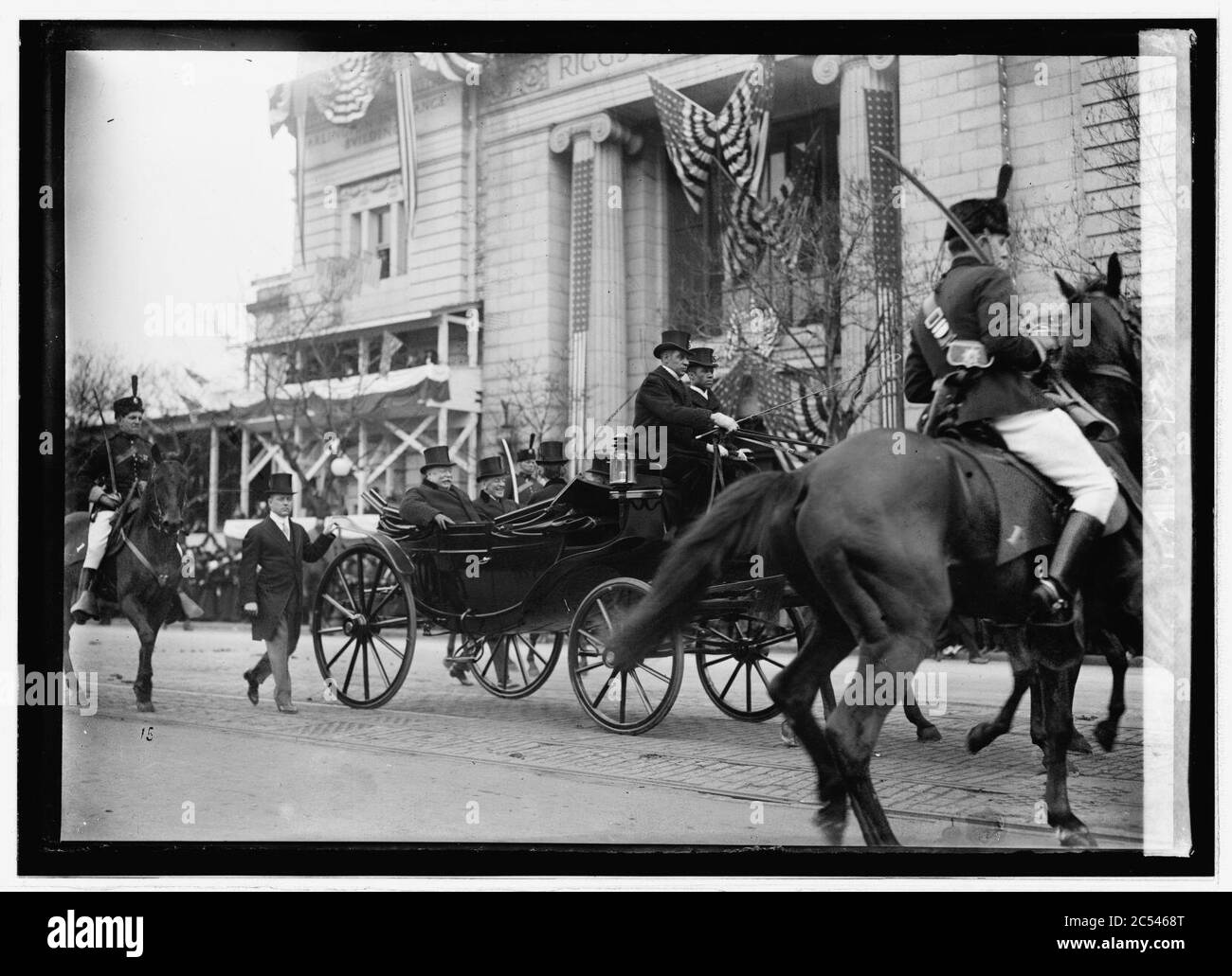 Inauguration, 1913; Taft & Wilson in carriage Stock Photo - Alamy