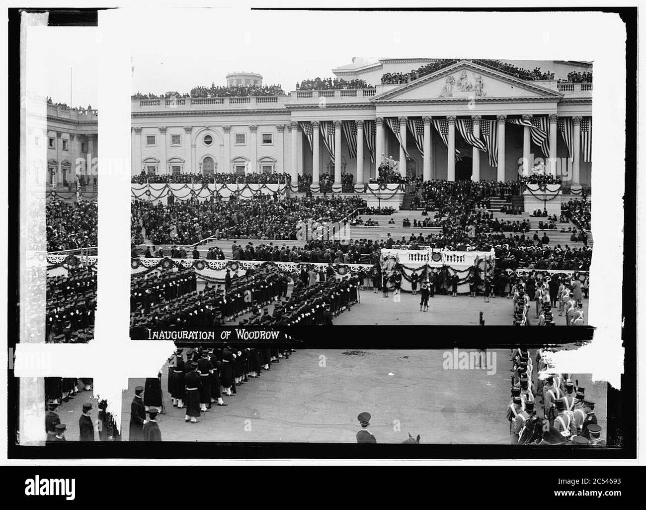 Inauguration, 1913; Wilson taking oath Stock Photo - Alamy