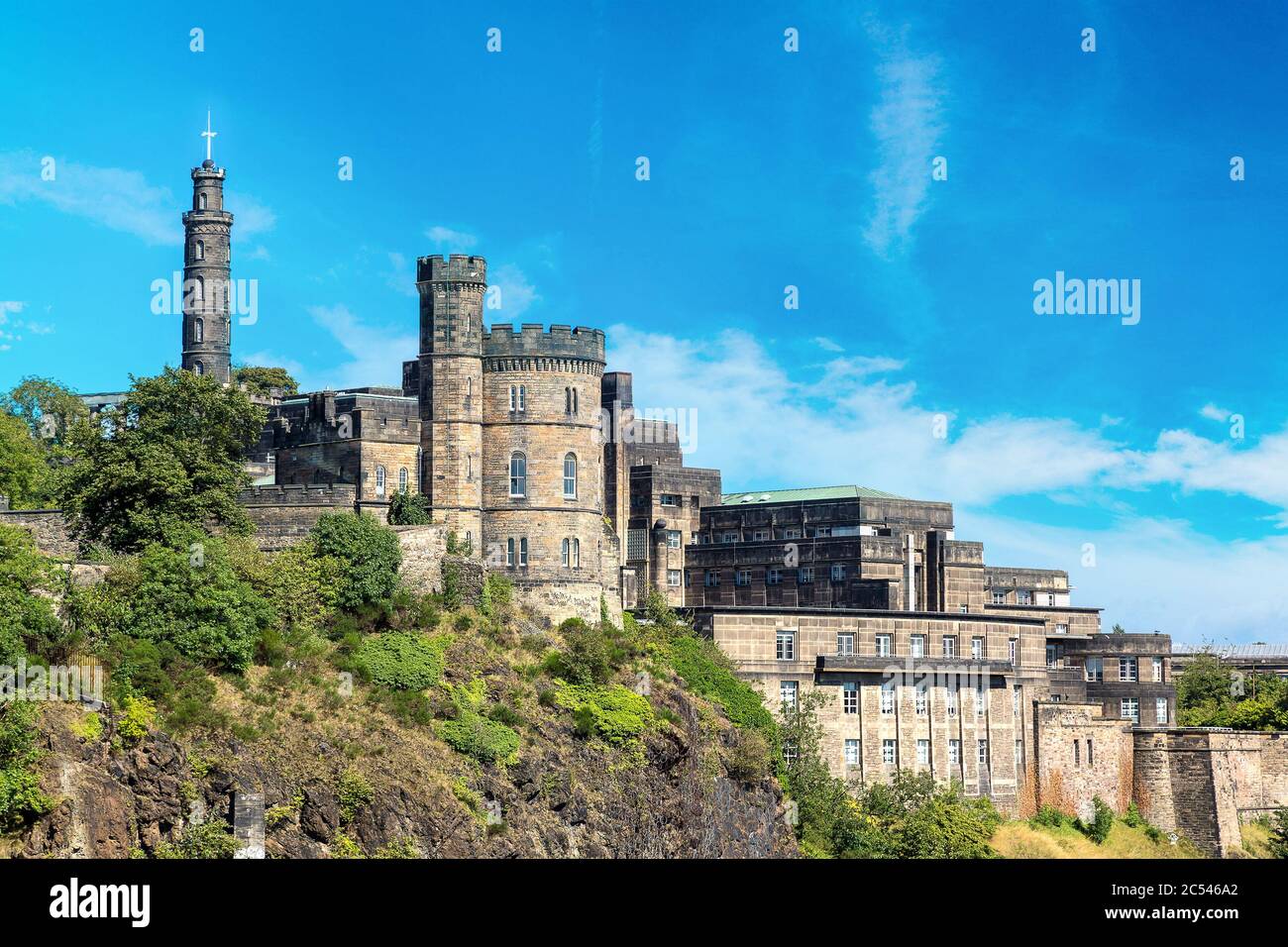Governor's House on Calton Hill in Edinburgh in a beautiful summer day ...