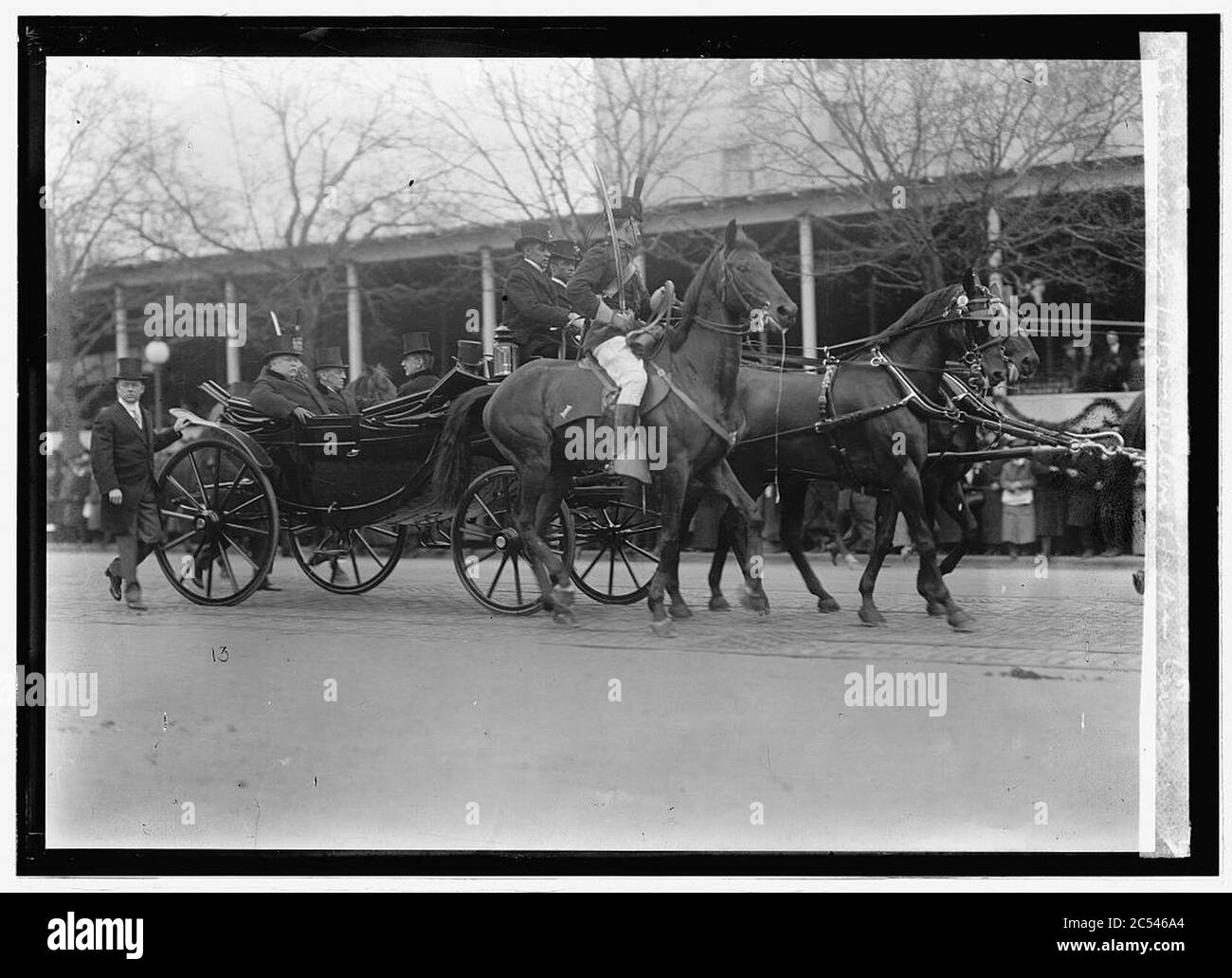 Inauguration, 1913; Wilson & Taft in carriage Stock Photo - Alamy