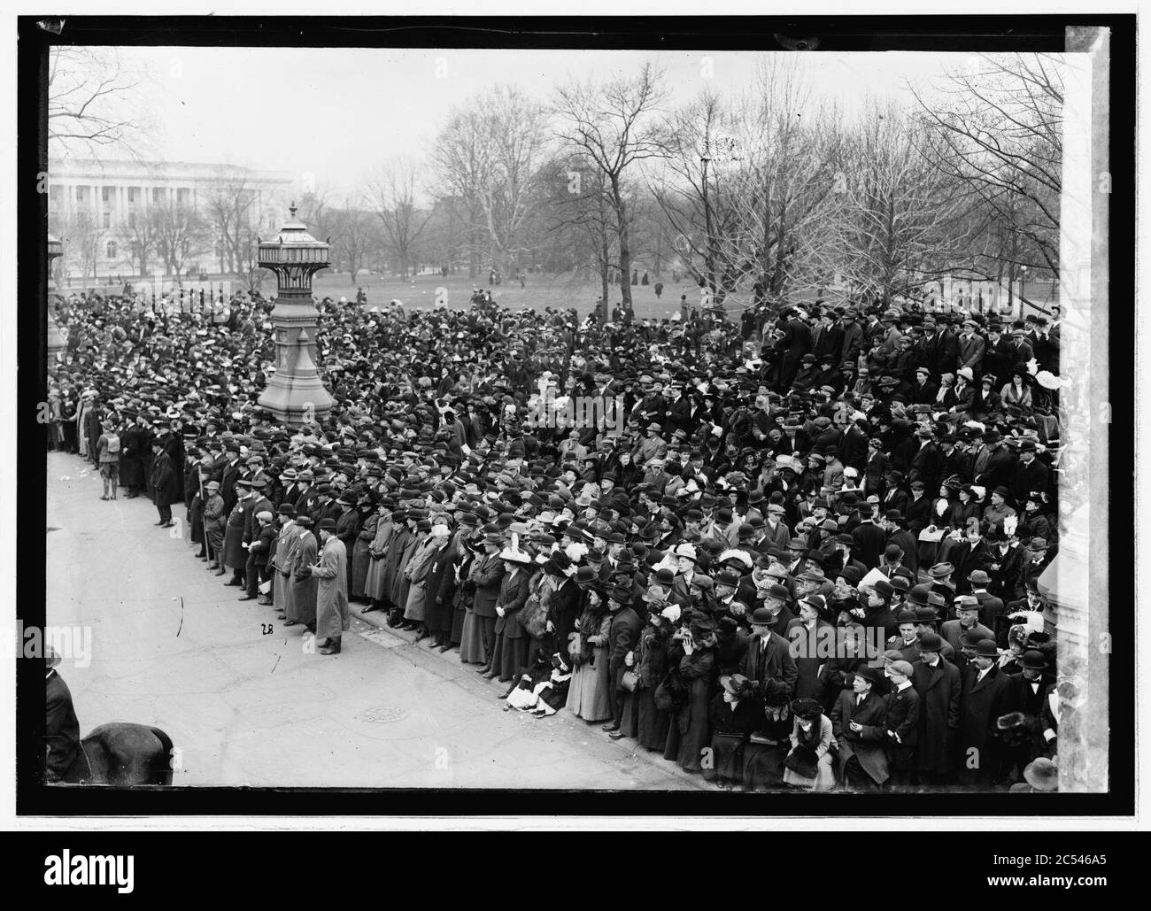 Inauguration, 1913; crowds at Stock Photo - Alamy