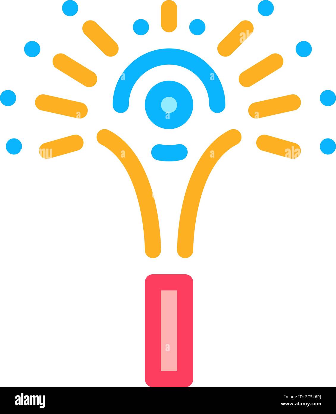 sparkling firework icon vector outline illustration Stock Vector Image ...