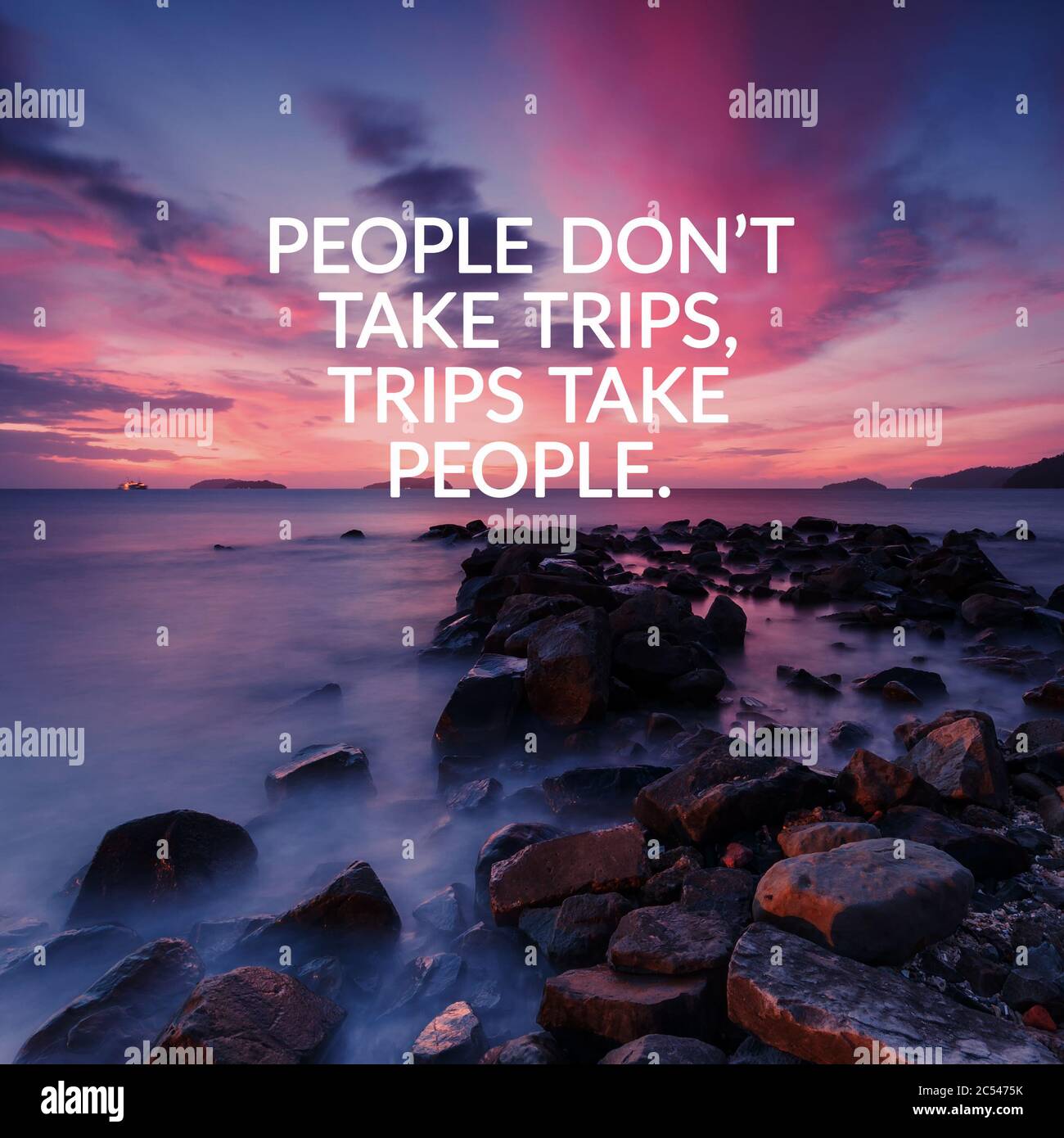 Life inspirational and motivation quotes - People don't take trips ...
