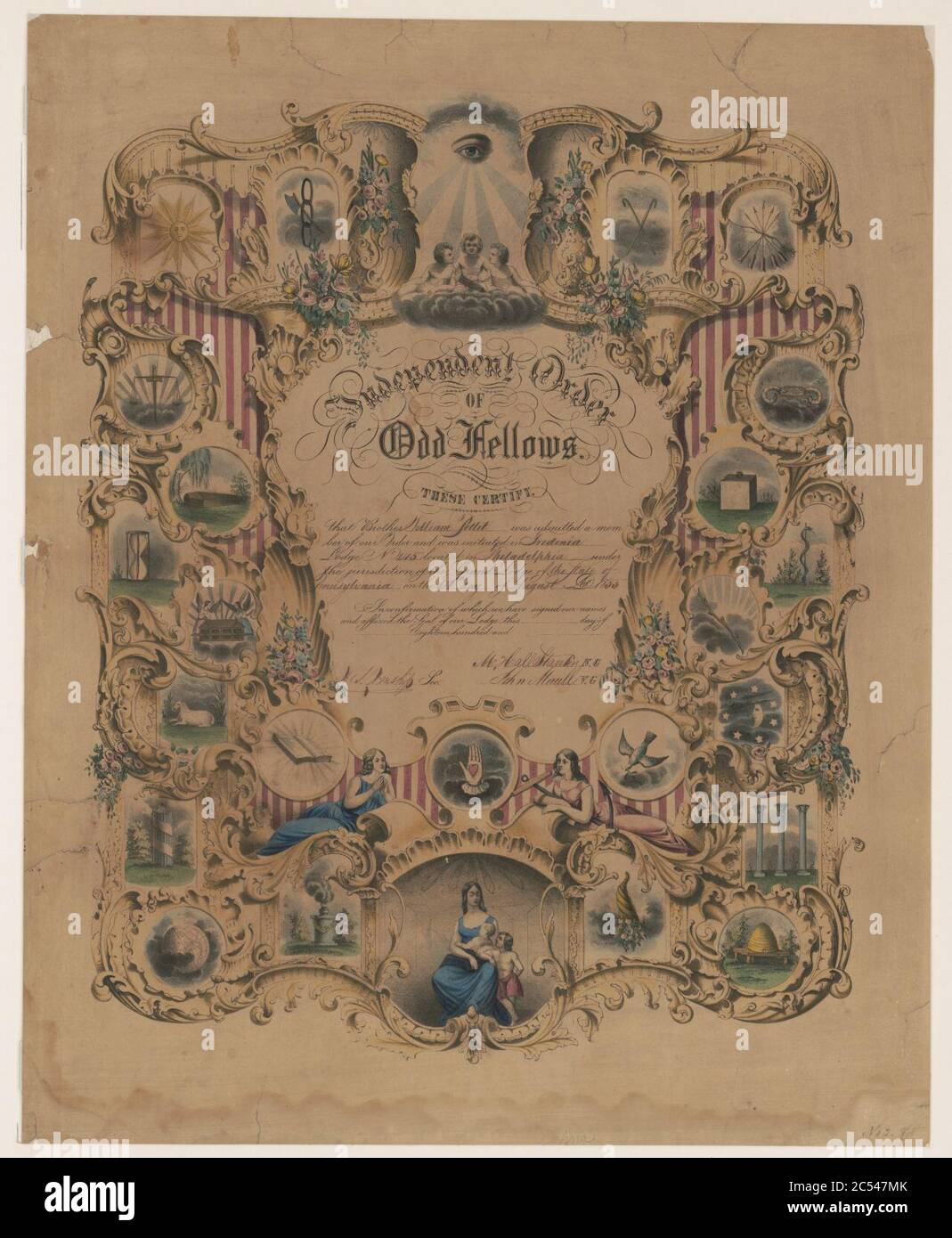 Independent Order of Odd Fellows Stock Photo - Alamy