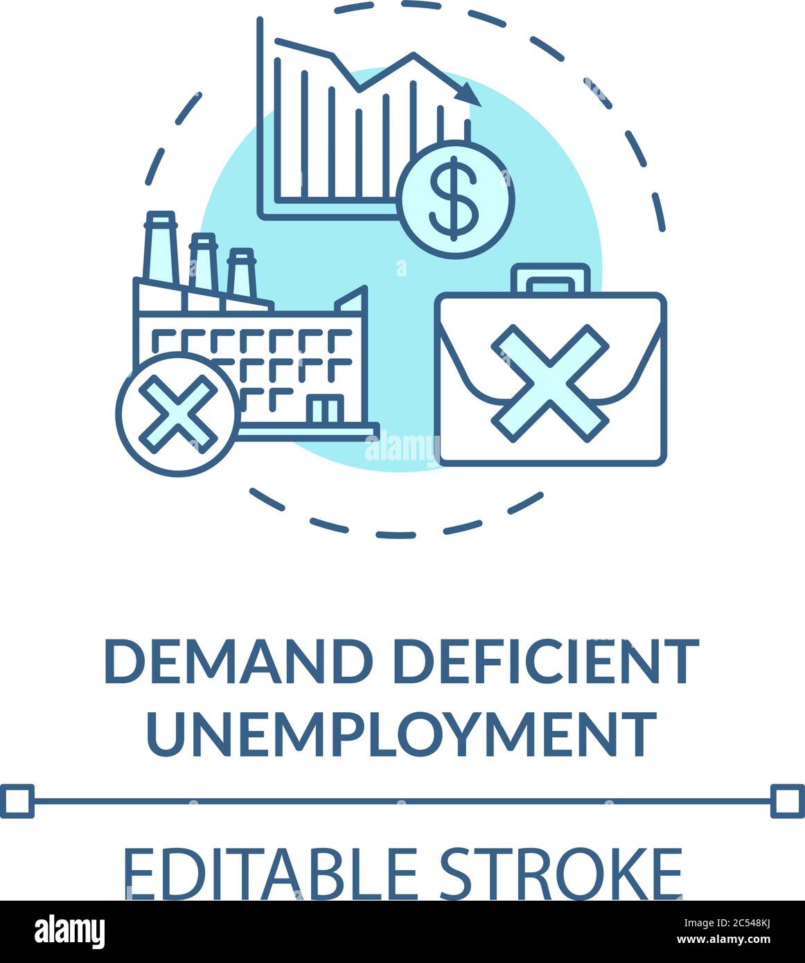 Demand efficient unemployment turquoise concept icon Stock Vector Image ... Demand efficient unemployment turquoise concept icon Stock Vector Image ...