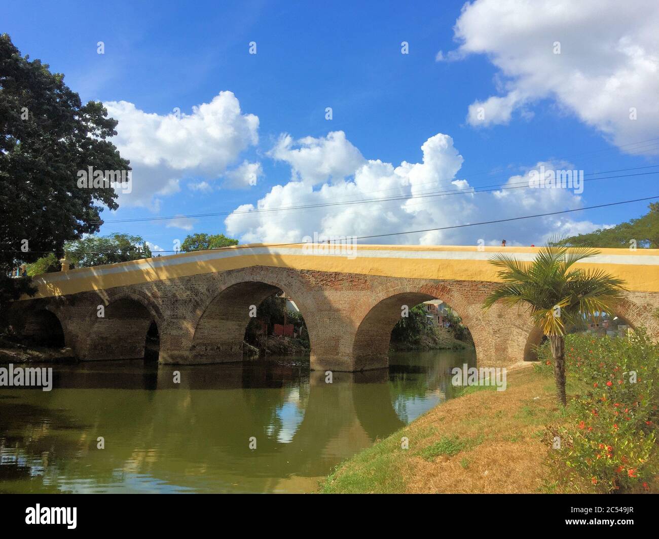 Old stone bridge over a small river in Sankti Spiritus Stock Photo - Alamy