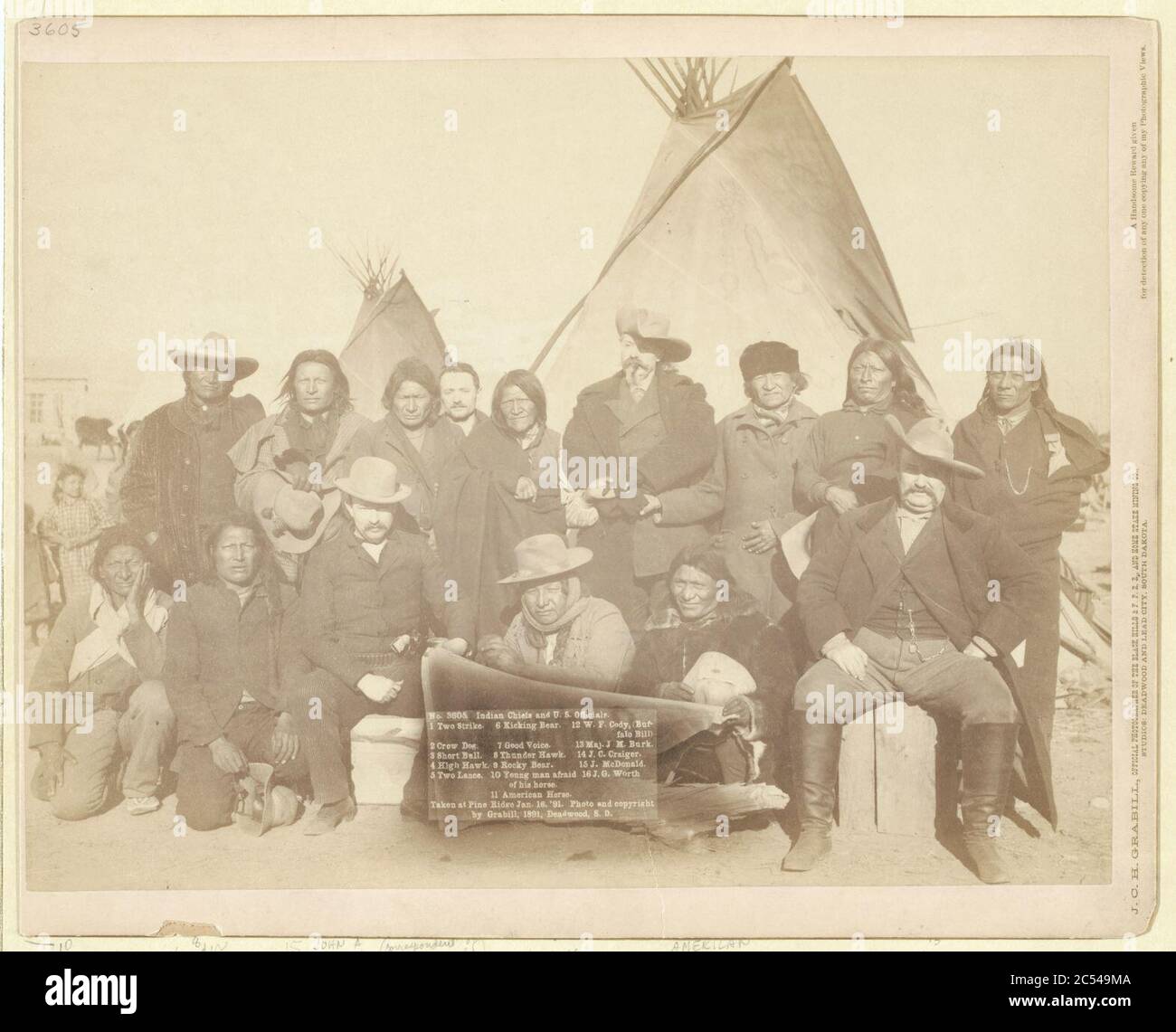 Indian chiefs and U.S. officials. 1. Two Strike. 2. Crow Dog. 3. Short ...