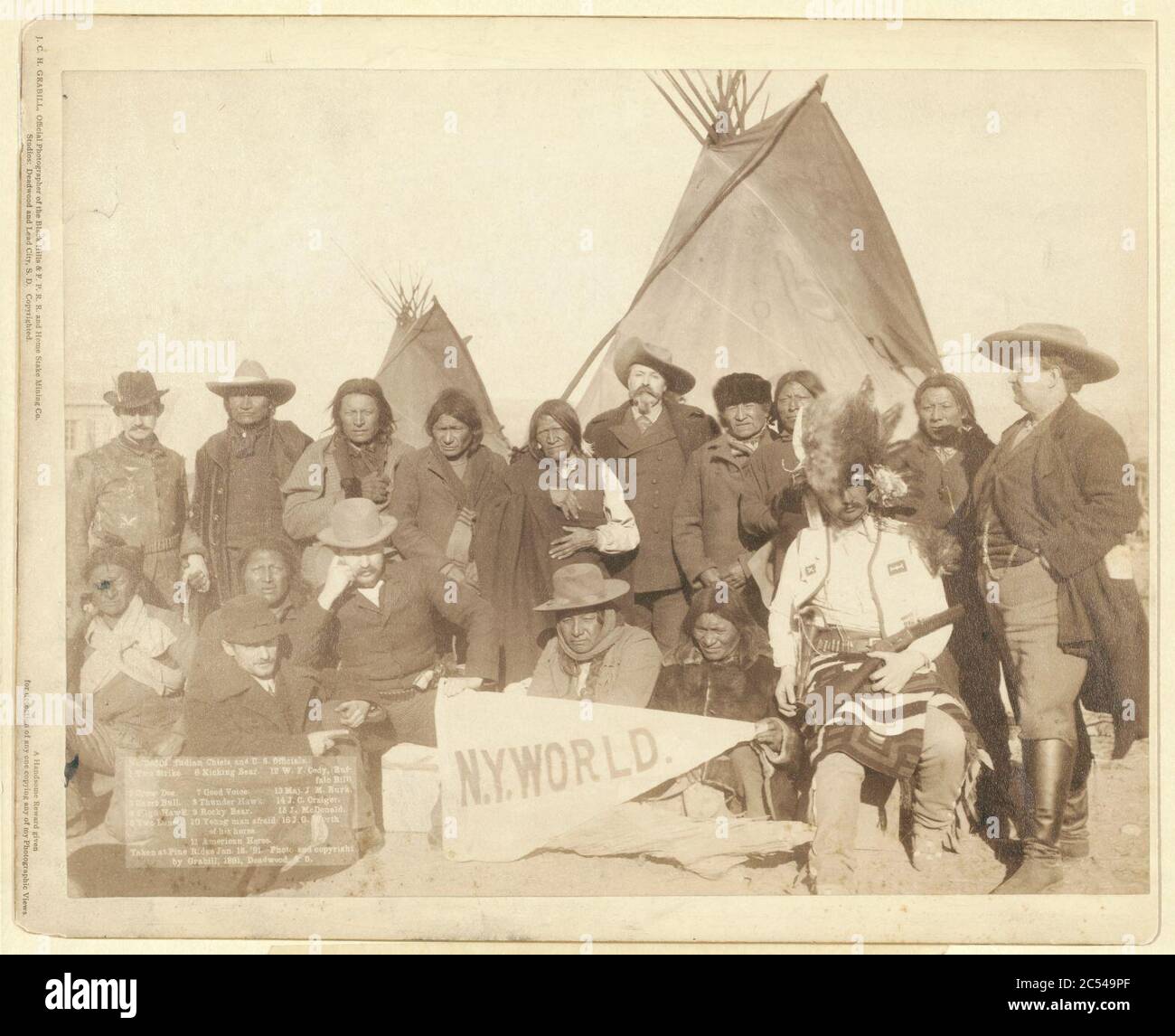 Indian chiefs and U.S. officials. 1. Two Strike. 2. Crow Dog. 3. Short ...