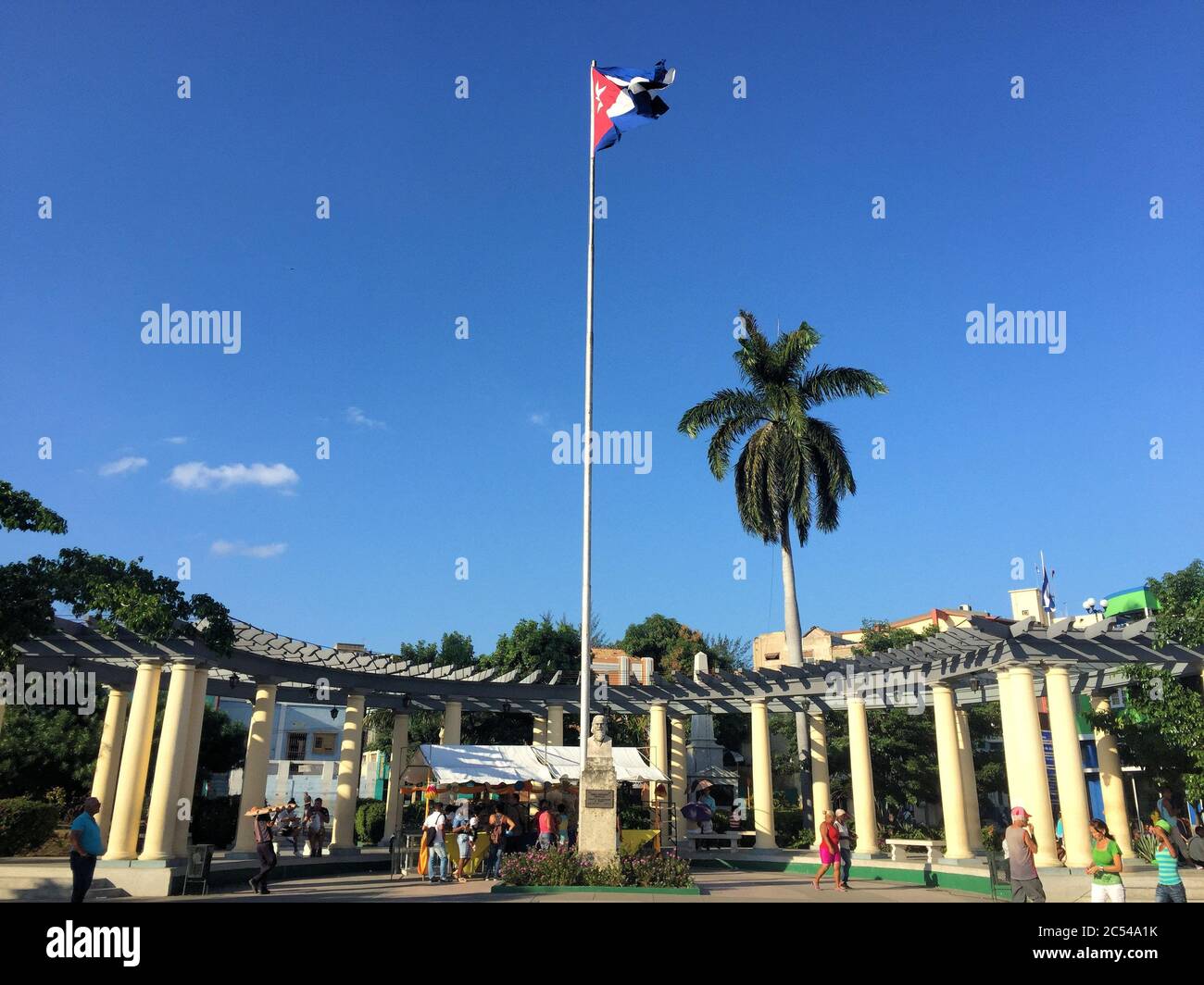 Monuments in the center of Santiago de Cuba Stock Photo - Alamy