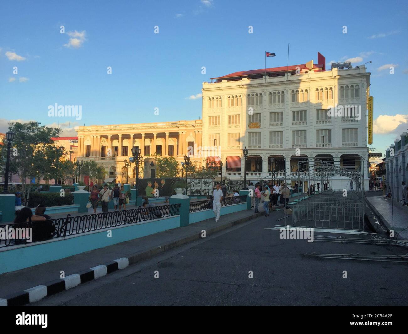 Buildings in downtown Santiago de Cuba Stock Photo - Alamy