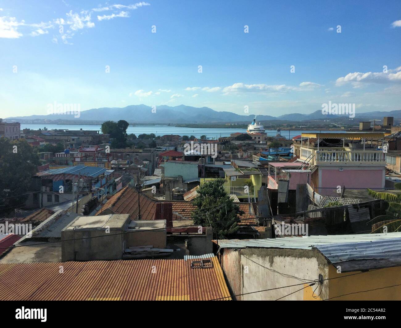 Santiago de Cuba overview Stock Photo - Alamy