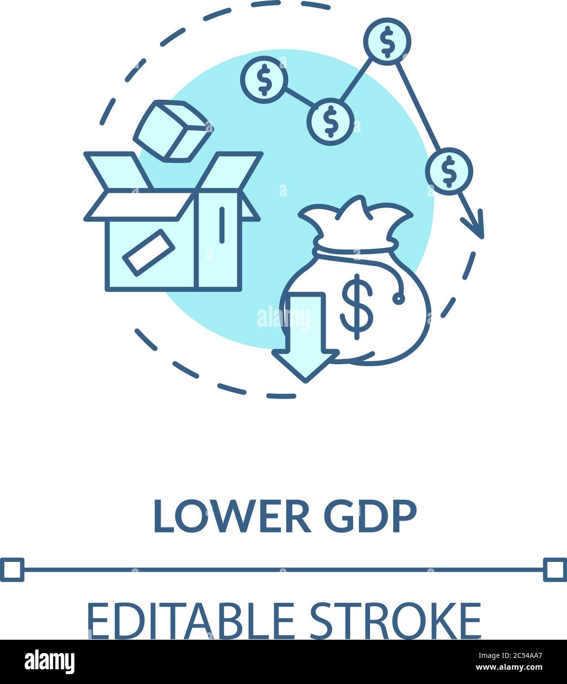 Unemployment gross domestic product Stock Vector Images - Alamy