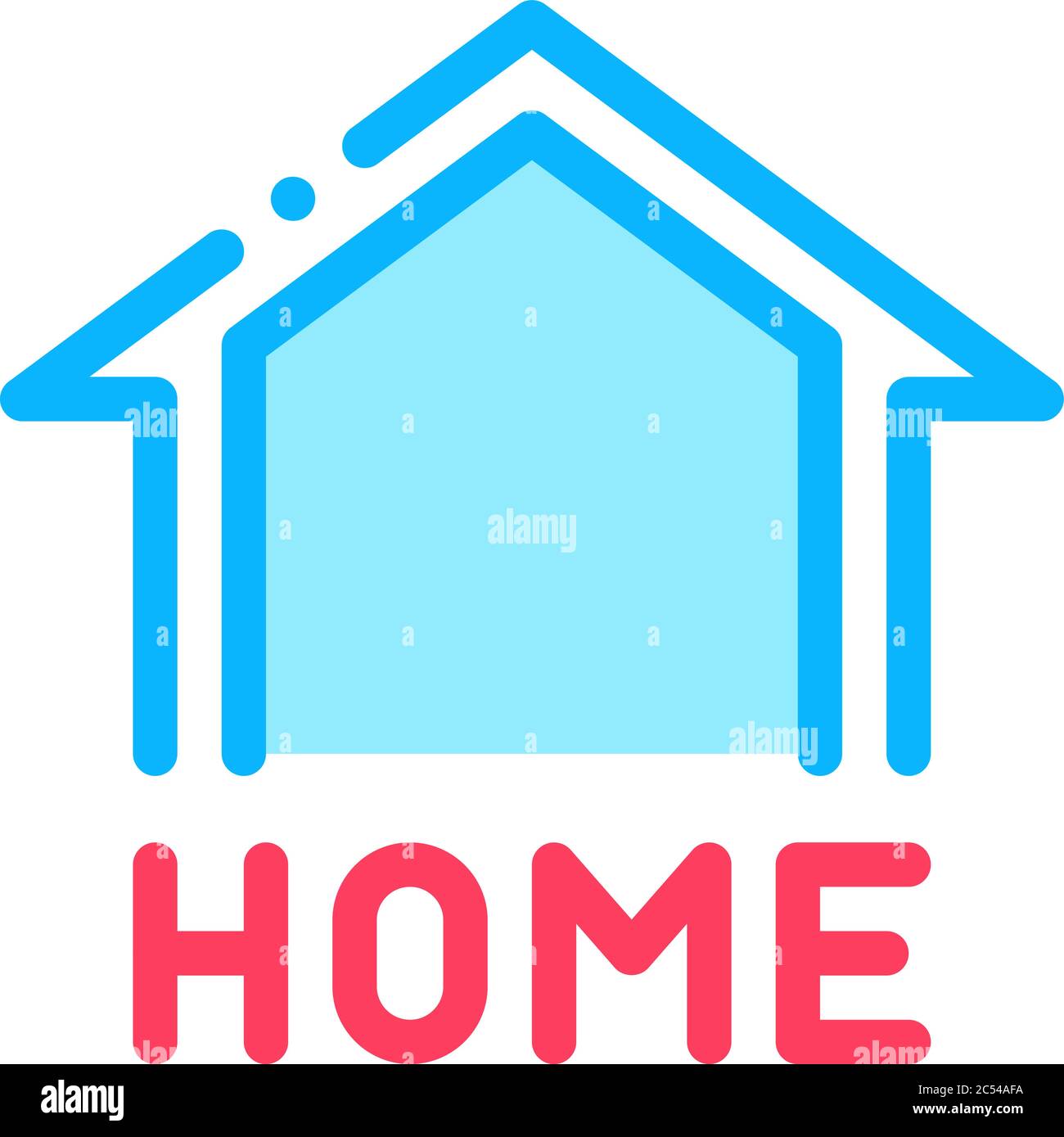 webshop home button icon vector outline illustration Stock Vector Image ...