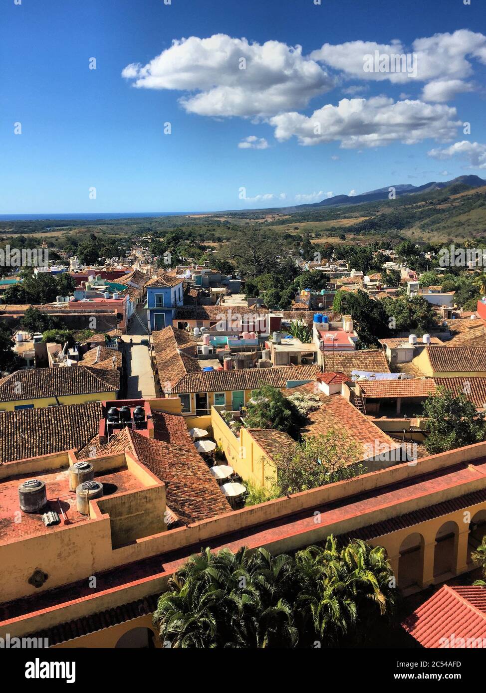 View over the beautiful downtown area of Trinidad Stock Photo - Alamy