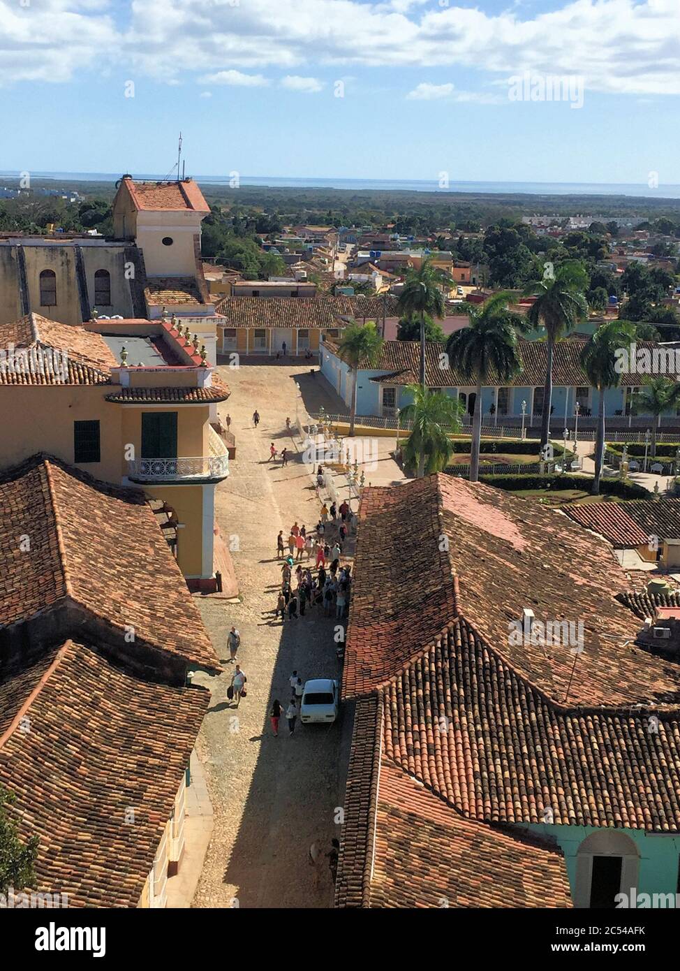 View over the beautiful downtown area of Trinidad Stock Photo - Alamy