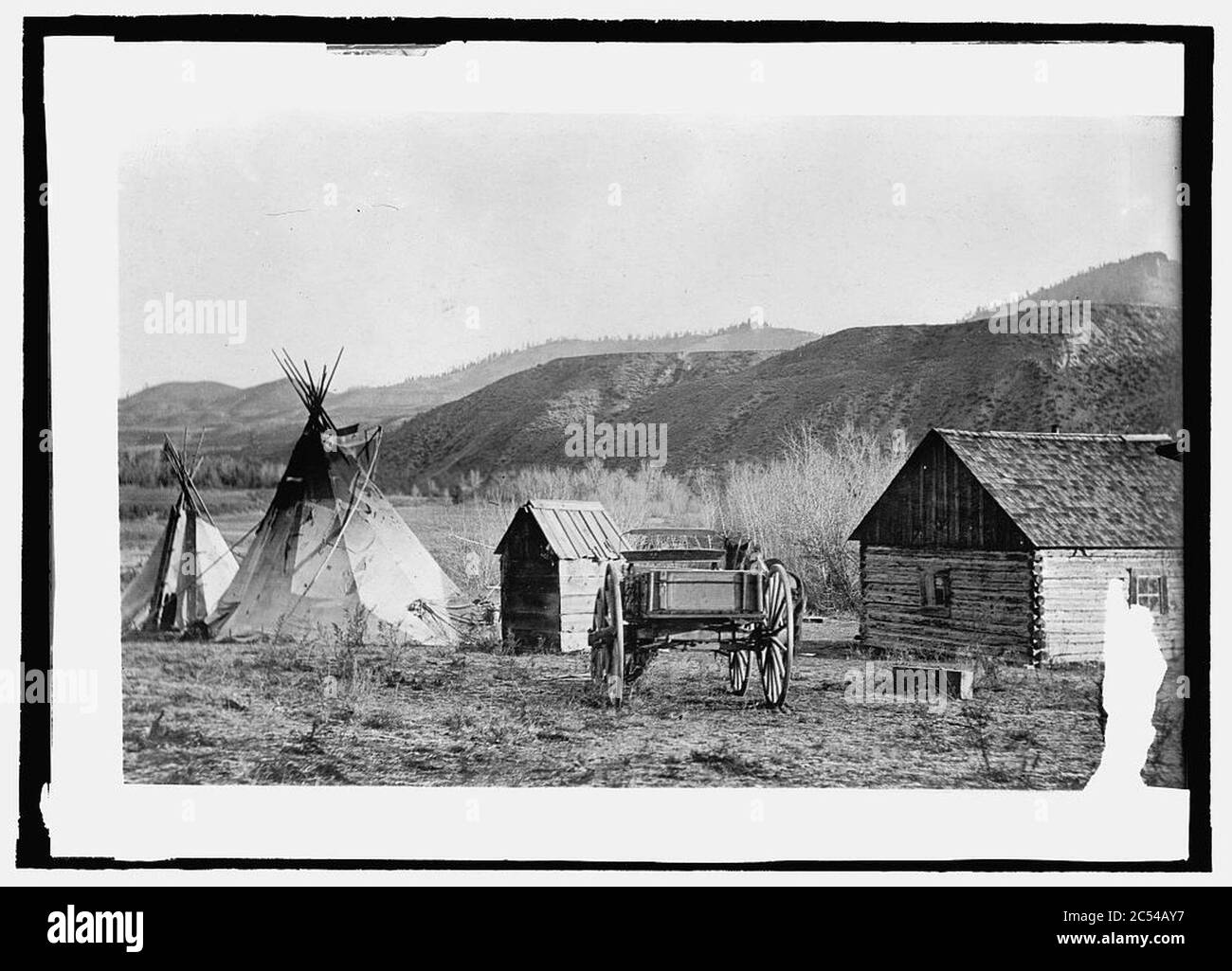 Indian house, Colville, Wash Stock Photo - Alamy