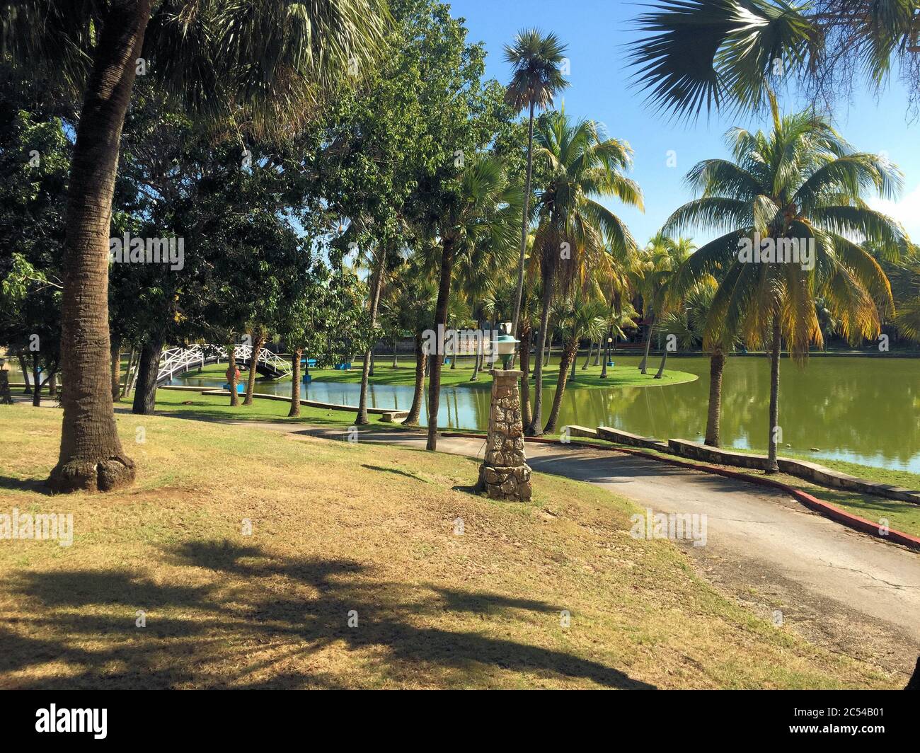 Park in Varadero cuba Stock Photo - Alamy
