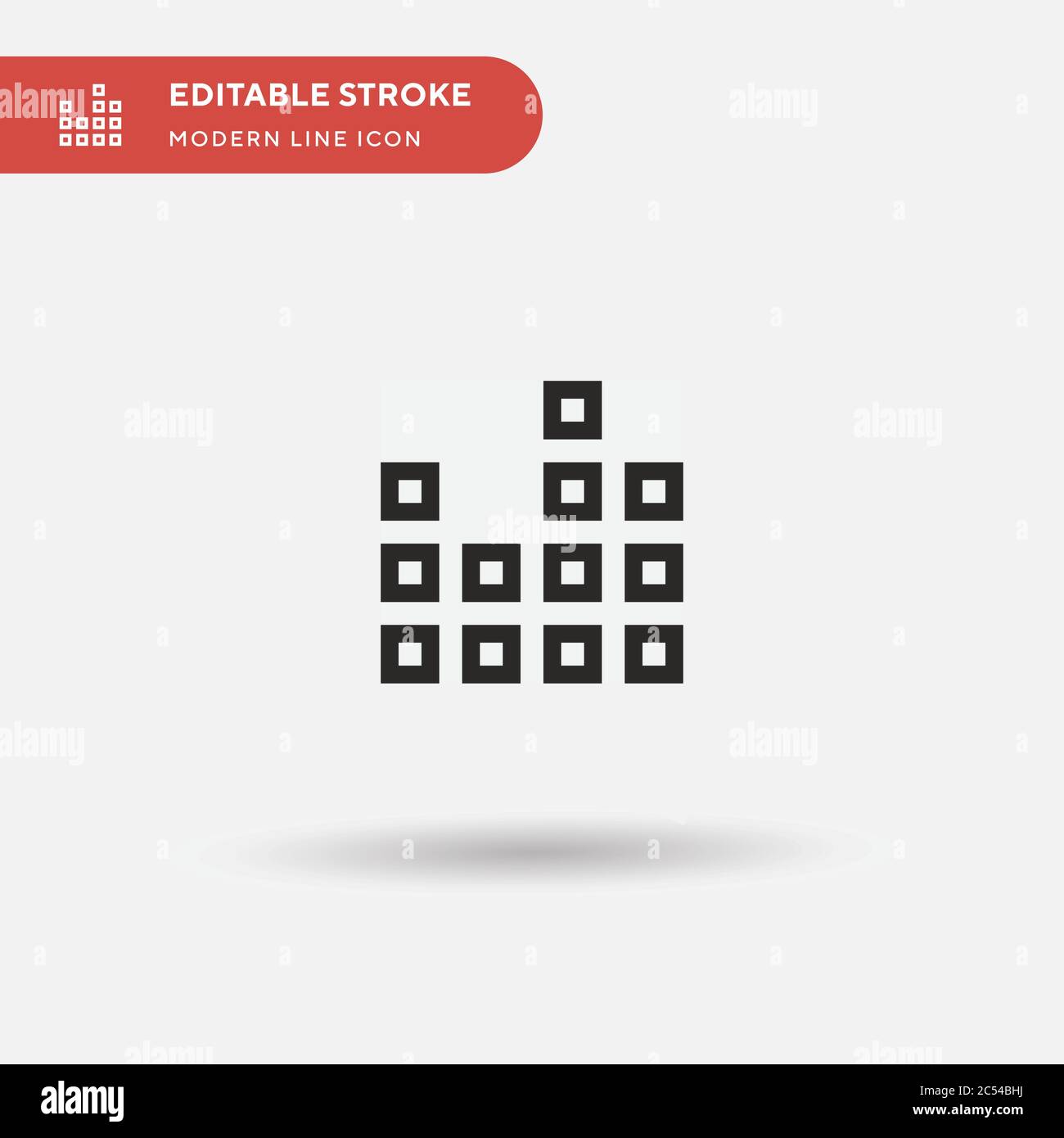 Equalizer Simple vector icon. Illustration symbol design template for ...